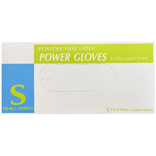 パワーグローブ　EXグリップ　パウダーフリー　S　1セット(1000枚:100枚×10箱)