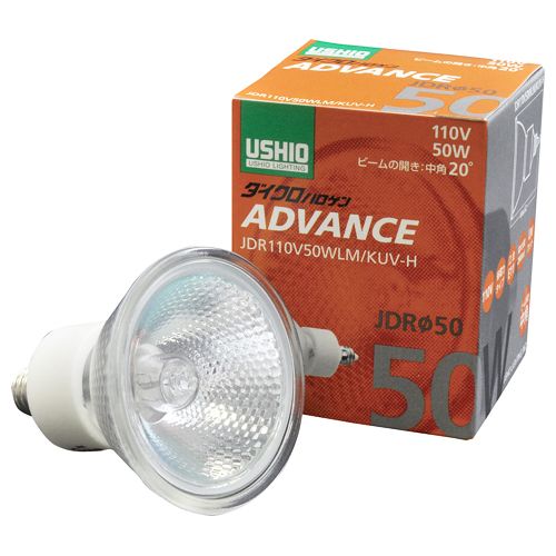 【送料無料】【個人宅届け不可】【法人（会社・企業）様限定】ダイクロハロゲンアドバンス　50W　中角　E11口金　ミラー付...