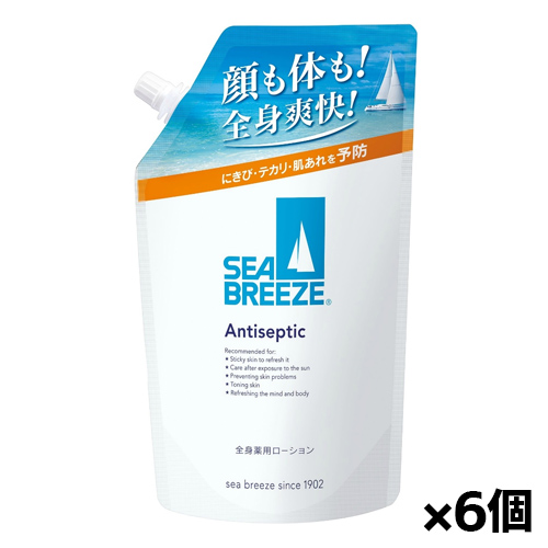 [ファイントゥデイ]シーブリーズ アンティセプティック f 全身薬用ローション 700ml x6個(詰替え つめかえ)[医薬部外品]