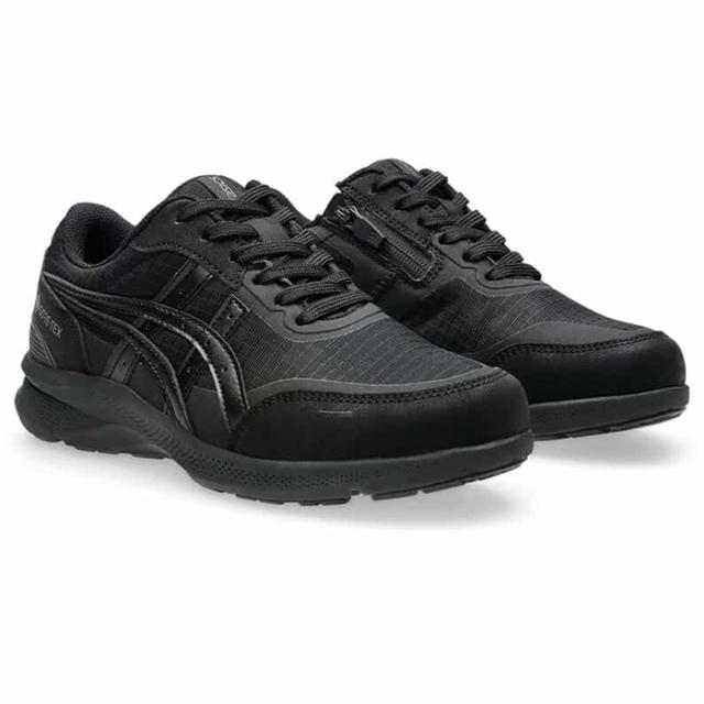 【送料無料】アシックス(asics) レディース ハダシウォーカー GORE-TEX ファスナー付き ブラック×ブラック 3E相当【1292A074】(防水 H