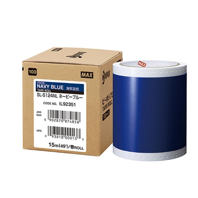 マックス ビーポップ 100タイプシート 100mm幅×15m ネービーブルー SL-S124NL 1ロール ネイビー