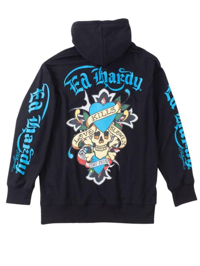 スウェットパーカー エドハーディ 大きいサイズ メンズ Ed Hardy