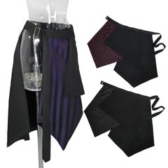 APPAREL]/ディオラート/ストライプ柄 レイヤード・ゴシック ベルト