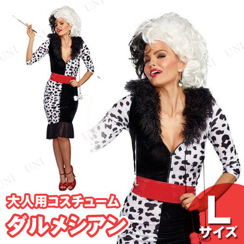 コスプレ 仮装 ダルメシアン ディーバ L 【 コスプレ 衣装 ハロウィン 仮装 コスチューム 動物 アニマル 余興 大人用 犬 パーティーグッズ レディース 女性用 イヌ ドッグ 】
