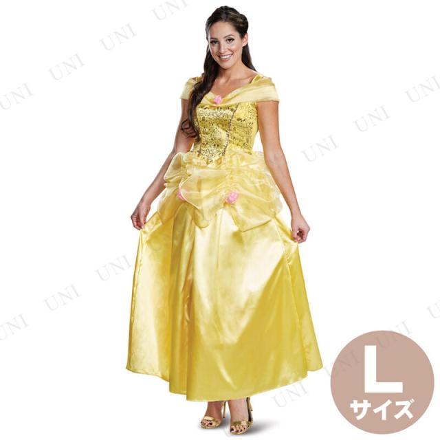 コスプレ 仮装 ベル デラックス 大人用 L (クラシックコレクション) 【 コスプレ 衣装 ハロウィン 仮装 コスチューム ディズニープリンセス グッズ 美女と野獣 おとぎ話 童話 正規ライセンス品 公式 パーティーグッズ レディース 余興 女性用 】