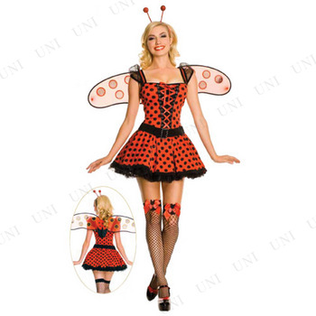 コスプレ 仮装 ラブレディーバグ 【 コスプレ 衣装 ハロウィン 仮装 コスチューム 大人用 レディース 女性用 テントウムシ 余興 パーティーグッズ てんとう虫 】