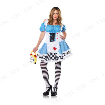 コスプレ 仮装 トランプアリス 大人用 1X/2X (大きいサイズ) 【 コスプレ 衣装 ハロウィン 仮装 コスチューム 大きいサイズ 不思議の国のアリス グッズ ドレス 女性用 童話 パーティーグッズ おとぎ話 レディース 余興 】