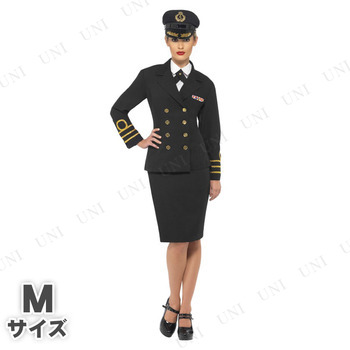 コスプレ 仮装 ネイビーオフィサー(女性艦長) M 【 コスプレ 衣装 ハロウィン 仮装 レディース 服 コスチューム アーミー サバイバルゲーム 将校 ミリタリー 女性用 ソルジャー パーティーグッズ 軍服 大人用 サバゲー 軍人 指揮官 兵士 余興 】