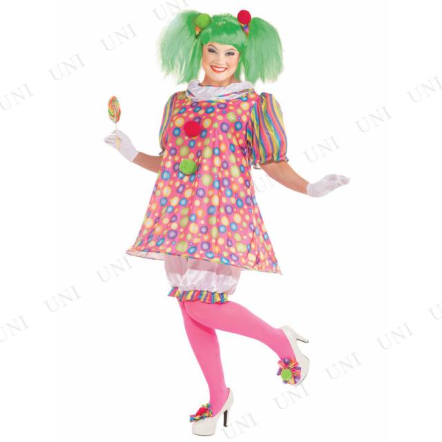 コスプレ 仮装 ティクルクラウン Plus (大きいサイズ) 【 コスプレ 衣装 ハロウィン 仮装 レディース 服 コスチューム 大きいサイズ ピエロ 余興 ピエロ衣装 ピエロコスチューム ぴえろ 大人用 道化師 女性用 パーティーグッズ ピエロ服 】
