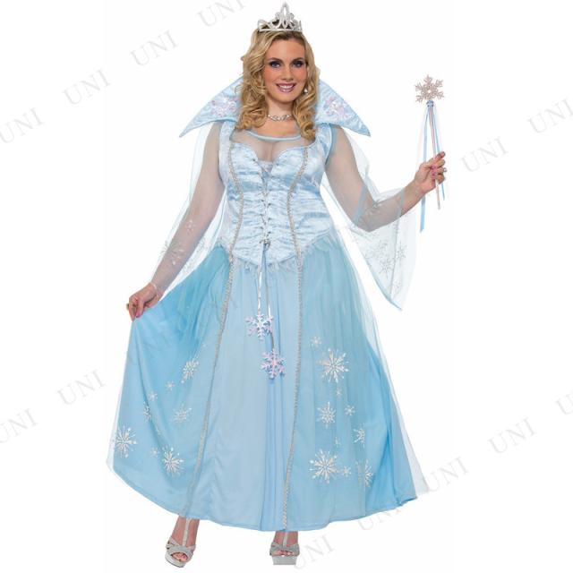 コスプレ 仮装 ウィンタープリンセス Plus Size (大きいサイズ) 【 コスプレ 衣装 ハロウィン 仮装 コスチューム 大きいサイズ プリンセスドレス 大人用 お姫様 レディース パーティーグッズ 女性用 余興 】
