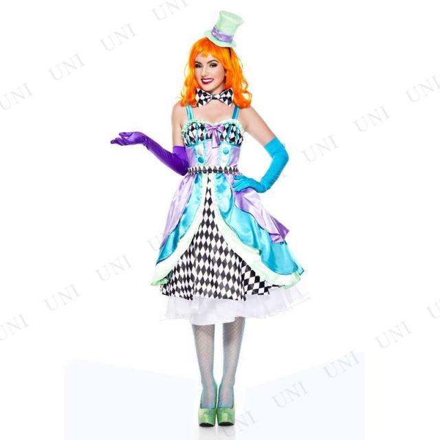 コスプレ 仮装 ミス・マッドハッター SM 【 コスプレ 衣装 ハロウィン 仮装 コスチューム 不思議の国のアリス グッズ 帽子 レディース おとぎ話 女性用 童話 大人用 パーティーグッズ 余興 帽子屋 】