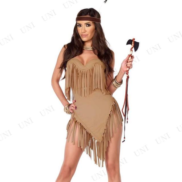 コスプレ 仮装 フリンジインディアン XS/S 【 コスプレ ハロウィン 仮装 コスチューム 民族衣装 パーティーグッズ レディース 伝統衣装 余興 女性用 大人用 】
