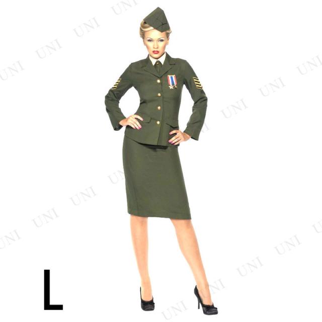 コスプレ 仮装 ウォータイム・オフィサー 女性用 L 【 コスプレ 衣装 ハロウィン 仮装 レディース 服 コスチューム アーミー サバイバルゲーム ソルジャー 余興 パーティーグッズ ミリタリー 艦長 指揮官 大人用 軍人 軍服 将校 サバゲー 兵士 】