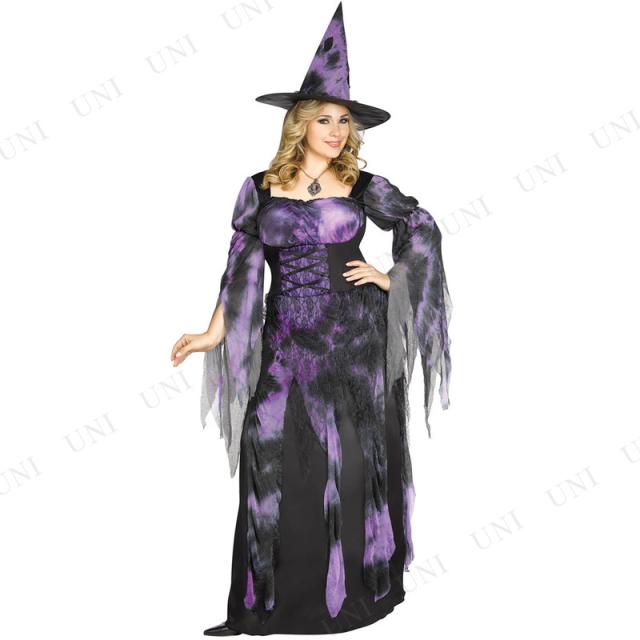 コスプレ 仮装 スターライトウィッチ Plus size 1X (大きいサイズ) 【 コスプレ 衣装 ハロウィン 仮装 コスチューム 大きいサイズ 魔女 魔法使い 女性用 ゴシックウィッチ 大人用 パーティーグッズ 余興 レディース 】