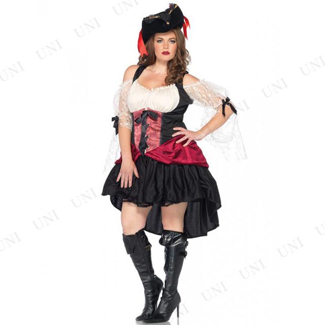 コスプレ 仮装 ウィキッドパイレーツ 1X-2X (大きいサイズ) 【 コスプレ 衣装 ハロウィン 仮装 コスチューム 大きいサイズ 海賊 レディース パーティーグッズ 女性用 余興 大人用 女海賊 】