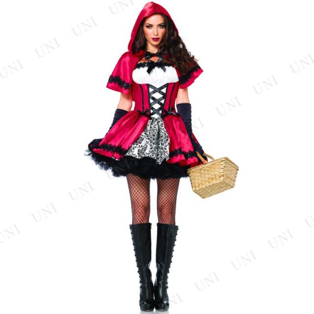 コスプレ 仮装 ゴシック赤ずきん L 【 コスプレ 衣装 ハロウィン 仮装 コスチューム 赤ずきん パーティーグッズ 童話 レディース 女性用 余興 あかずきんちゃん 大人用 おとぎ話 】