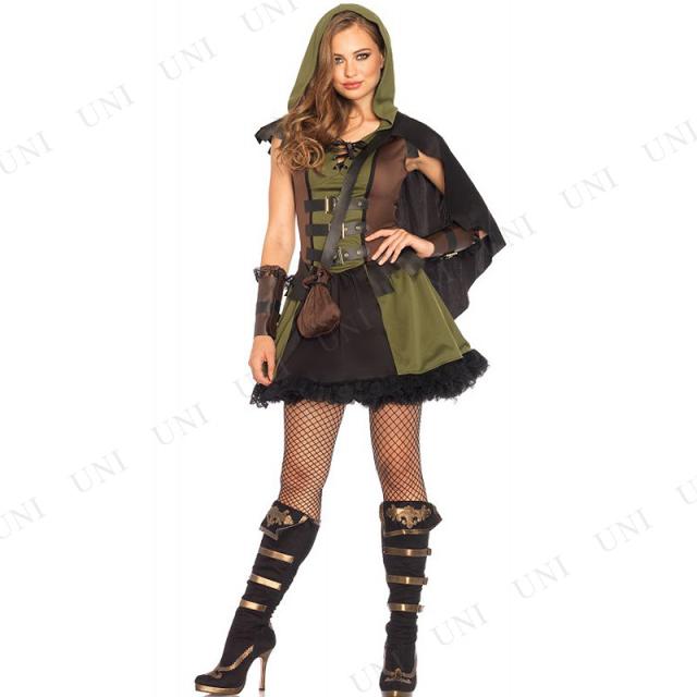 コスプレ 仮装 ダーリンロビンフッド S 【 コスプレ 衣装 ハロウィン 仮装 コスチューム 童話 レディース 余興 女性用 おとぎ話 パーティーグッズ 大人用 ロビンフット 】