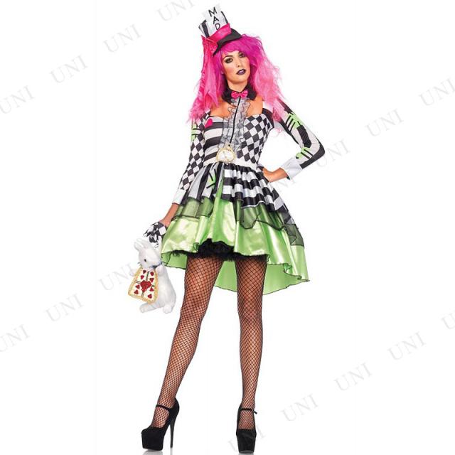 コスプレ 仮装 クレイジー・マッドハッター S 【 コスプレ 衣装 ハロウィン 仮装 コスチューム 不思議の国のアリス グッズ 帽子 レディース おとぎ話 女性用 余興 パーティーグッズ 帽子屋 童話 大人用 】