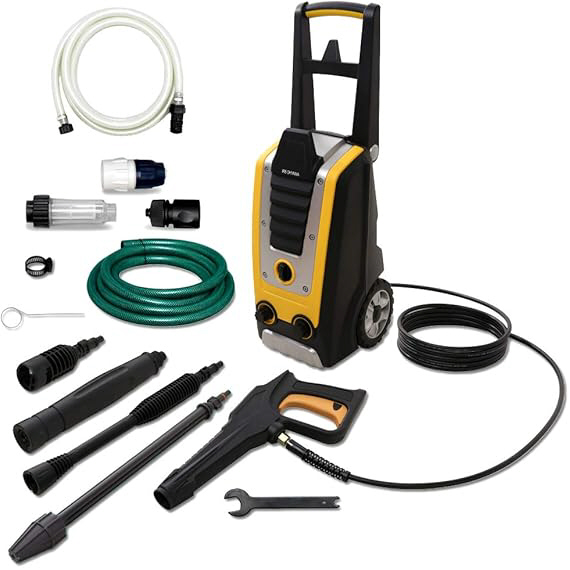 送料無料 高圧洗浄機 掃除 コンパクト 大掃除 アイリスオーヤマ 高圧洗浄機 FIN-901W 60Hz 西日本専用 アイリスオーヤマ 外壁 ベランダ 車 洗車 掃除機器 農機具 コケ落とし 苔落とし 玄関周り タイヤ付き 移動が楽 静音 家庭用