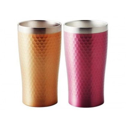 PREMIERE AOYAMA(プルミエール アオヤマ) リュクス ペアメタルサーモタンブラー(G・P) 340ml 2Pセット 51432 |b03の通販はau PAY マーケット ...