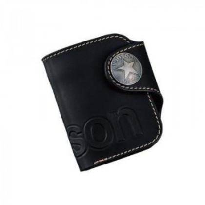 VANSON バンソン 二つ折りウォレット VP-115-02 ブラック |b03