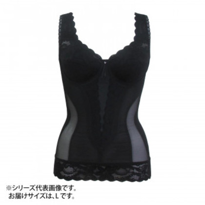 TAMURA Yauco シルキーボディシェイプ ボディシェーパー YTP04 ブラック L |b03