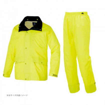 アイトス レインウエア(AS7400) フラッシュグリーン 4L 56205 |b03