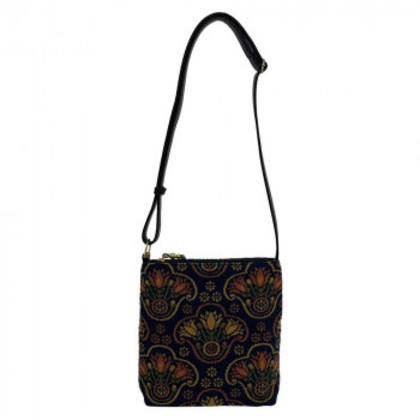 優美社 6018-00 ゴブラン織（ごぶらんおり） ショルダーバッグ ネイビー |b03