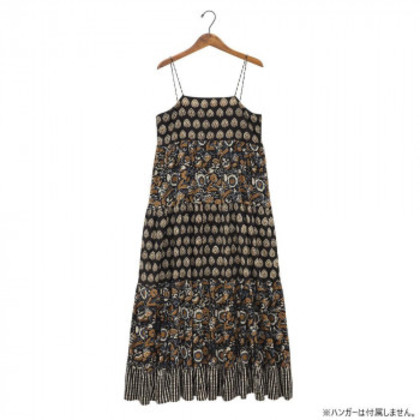 キャミワンピース シックブロック ブラック 43025160921 |b03