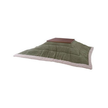 東谷 薄掛コタツ布団 190×190cm 正方形  カーキ KK-141KH |b03