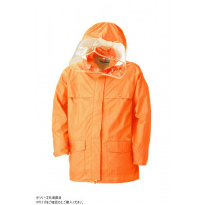 スミクラ レインウェア キャディージャケット オレンジ L |b03