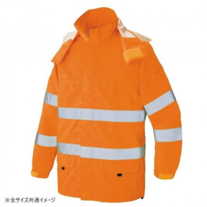 アイトス 高視認性レインジャケット ハイパーオレンジ 3L 562405 |b03