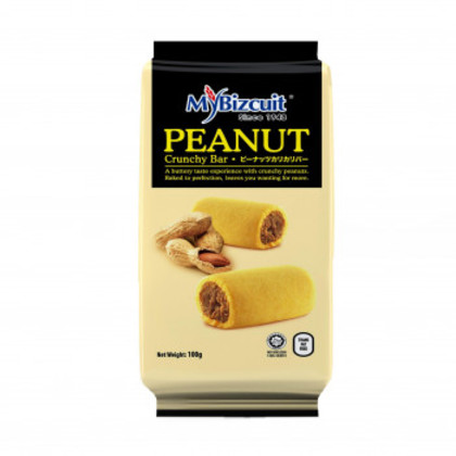 フジフードサービス My bizcuit (マイビスケット) ピーナッツ・クランチバー 100g(10個入り) 24個 |b03