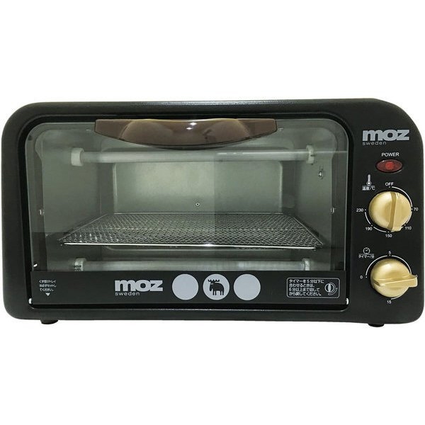 FARG&FORM トースター moz オーブントースター EF-LC31(BK) [ブラック]