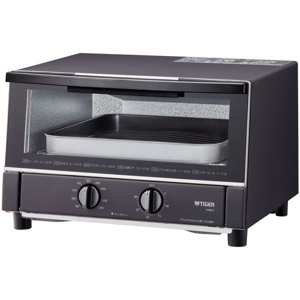 タイガー魔法瓶 トースター やきたて KAM-S131-KM [マットブラック]