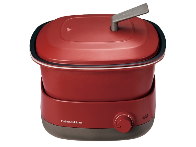 レコルト グリル鍋 ポット デュオ キャレ RPD-4(R) [レッド]