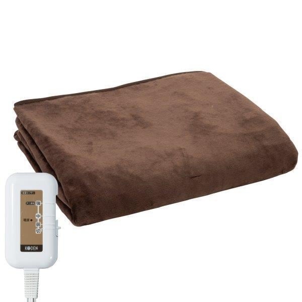 KODEN 電気毛布・ひざ掛け VWB102R-BM [ブラウン]