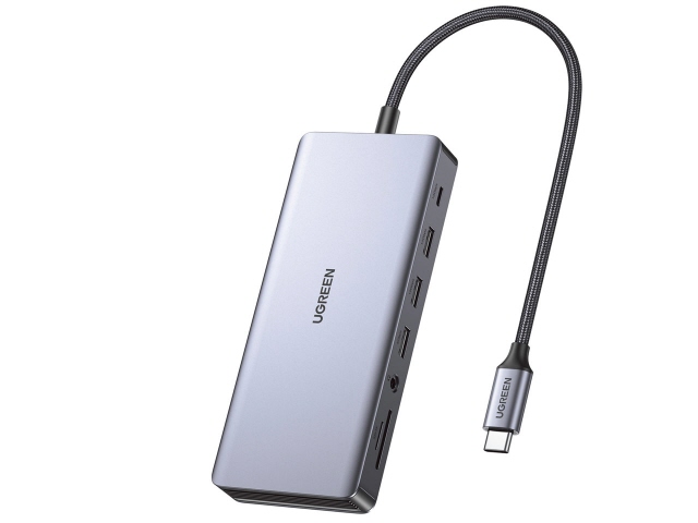UGREEN USBハブ Revodok Pro 13-in-1 USB-Cハブ 15978 [グレー]
