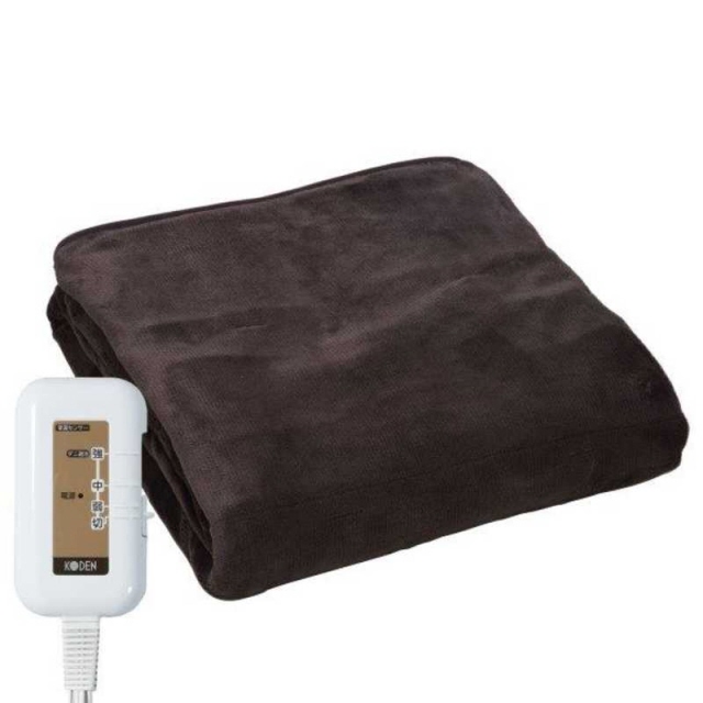 KODEN 電気毛布・ひざ掛け VWB551R-B [ブラウン]