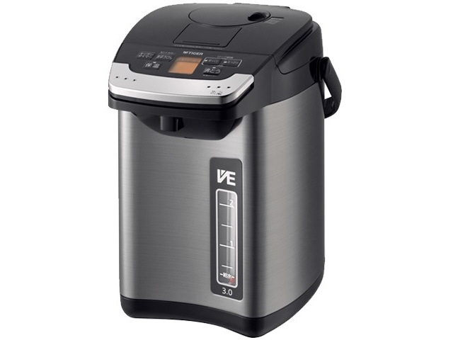 タイガー魔法瓶 電気ポット・電気ケトル 蒸気レスVE電気まほうびん とく子さん PIG-H300-K [ブラック]