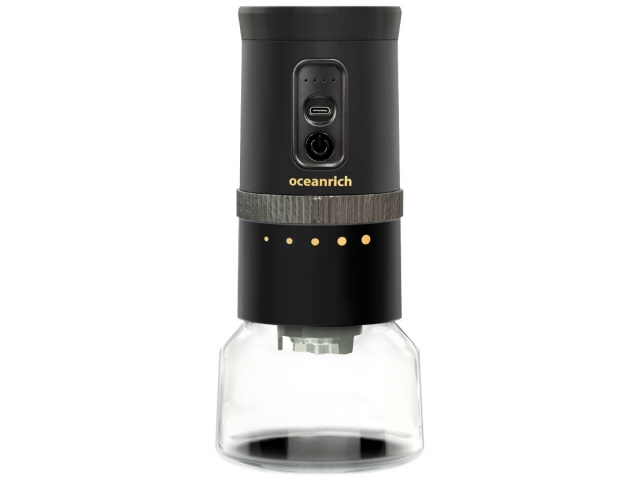 ユニーク 電動コーヒーミル・コーヒーグラインダー oceanrich 電動コーヒーミル G3 UQ-ORG3CBK