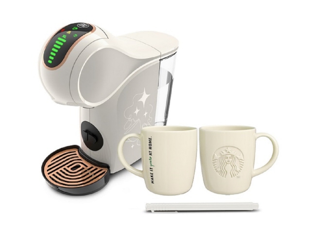 ネスレ コーヒーメーカー ネスカフェ ドルチェ グスト ジェニオ エス シェア スターバックス体験セット SHAREHA02 [クリームホワイト]