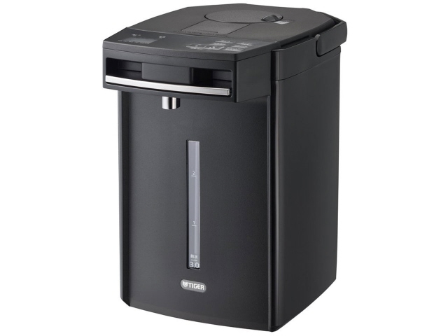 タイガー魔法瓶 電気ポット 蒸気レスVE電気まほうびん とく子さん PIM-H300-KE [アーバンブラック]