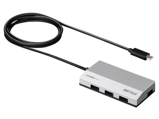 バッファロー USBハブ BSH4A128C1SV [シルバー]