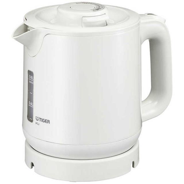 タイガー魔法瓶 電気ケトル 蒸気レス電気ケトル わく子 PCJ-H081-W [ホワイト]