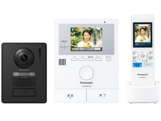 パナソニック テレビドアホン・インターホン どこでもドアホン VL-N35BHL
