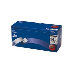ブラザー BROTHER ピータッチ TZeテープ ラミネートテープ 36mm 透明/黒文字 業務用パック TZE-161V 1パック(5個) 送料無料