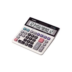 カシオ CASIO ビジネス電卓 12桁 デスク (テーブル 机) タイプ DS-120TW 1台 ビジネスに最適 12桁の大型デスクタイプ電卓があなたの仕事をサポート 使いやすさと高機能を兼ね備えた、カシオの卓上電卓DS-120TWがおすすめ 送料無料
