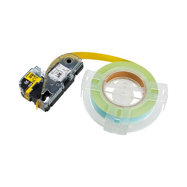 キングジム テプラPRO テープカートリッジ 詰替用EXロングテープ 24mm 黄／黒文字 SC24Y-EXR 1個 プロ仕様の24mm幅の黄色テープカートリッジ、黒文字で文字を印刷できる詰替用EXロングテープ 使いやすくて便利なアイテムです 送料無料