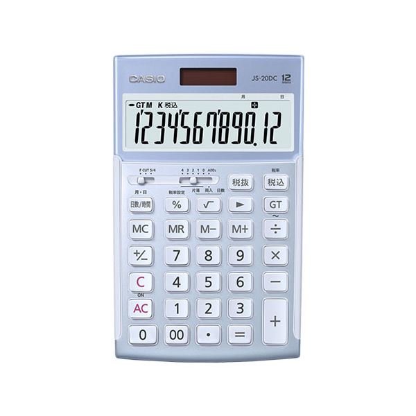 CASIO 本格実務電卓 日数計算タイプ ブルー JS-20DC-BU-N 青 実務に特化した電卓で、日数計算も簡単に ブルーのデザインが目を引く、本格的な実務電卓 JS-20DC-BU-Nを使って、効率的な業務をサポートしよう 青 送料無料